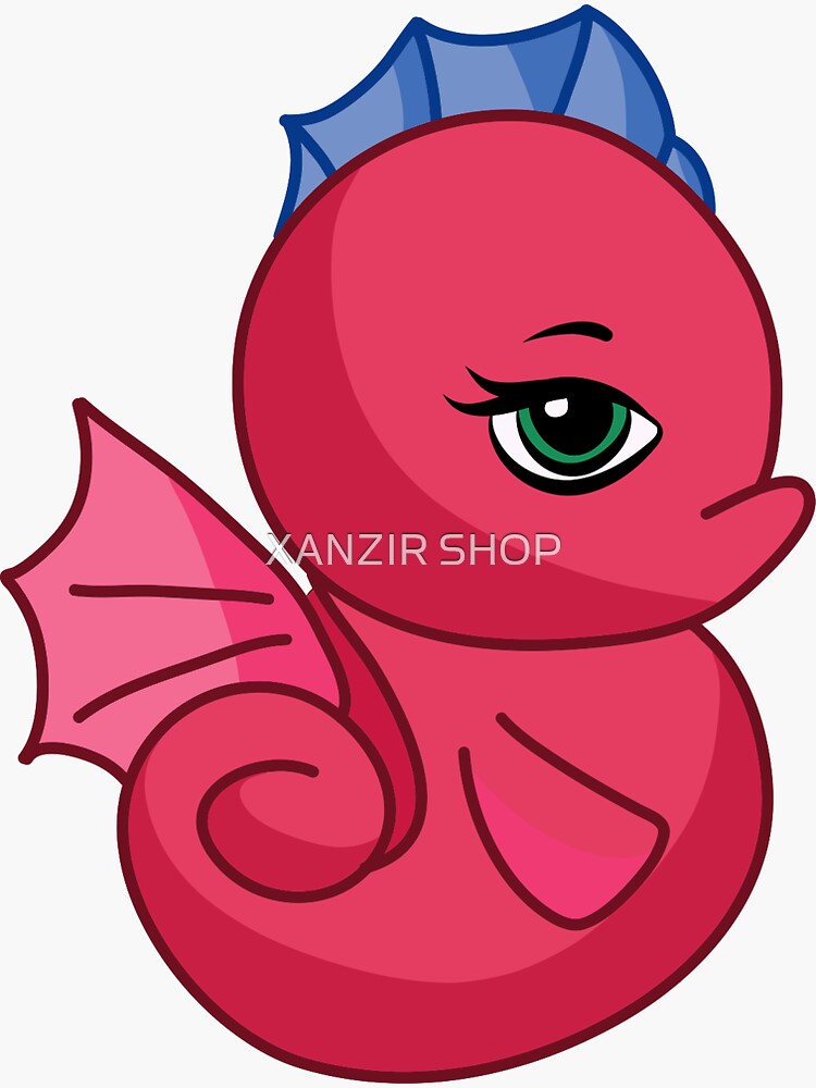 "Seahorse Bratz Baby Fish Tank" Sticker by morganleahh | Redbubble
