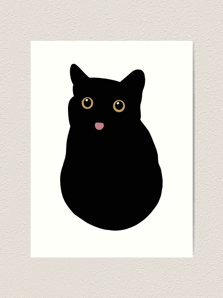 "Void Blep, Black Cat, Black Cat Blep, Cat Blep" Art Print for Sale by ...