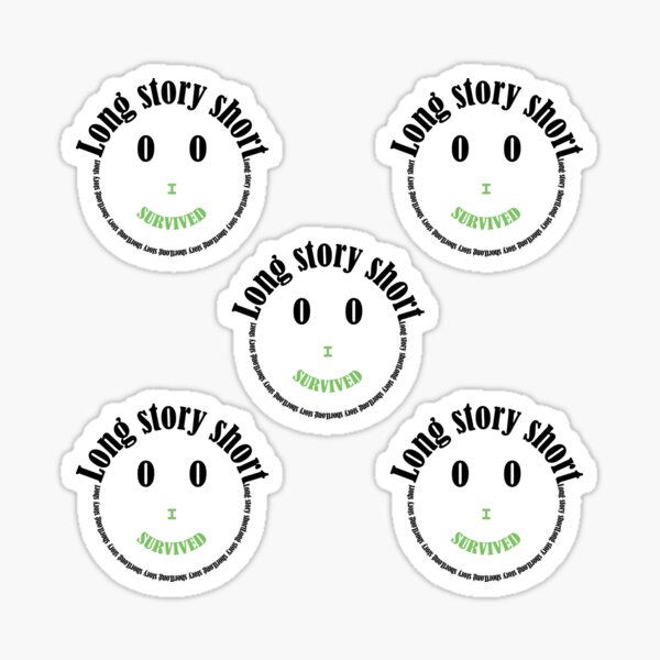 "Long Story Short Sticker pack" Sticker for Sale by fiazudeen | Redbubble