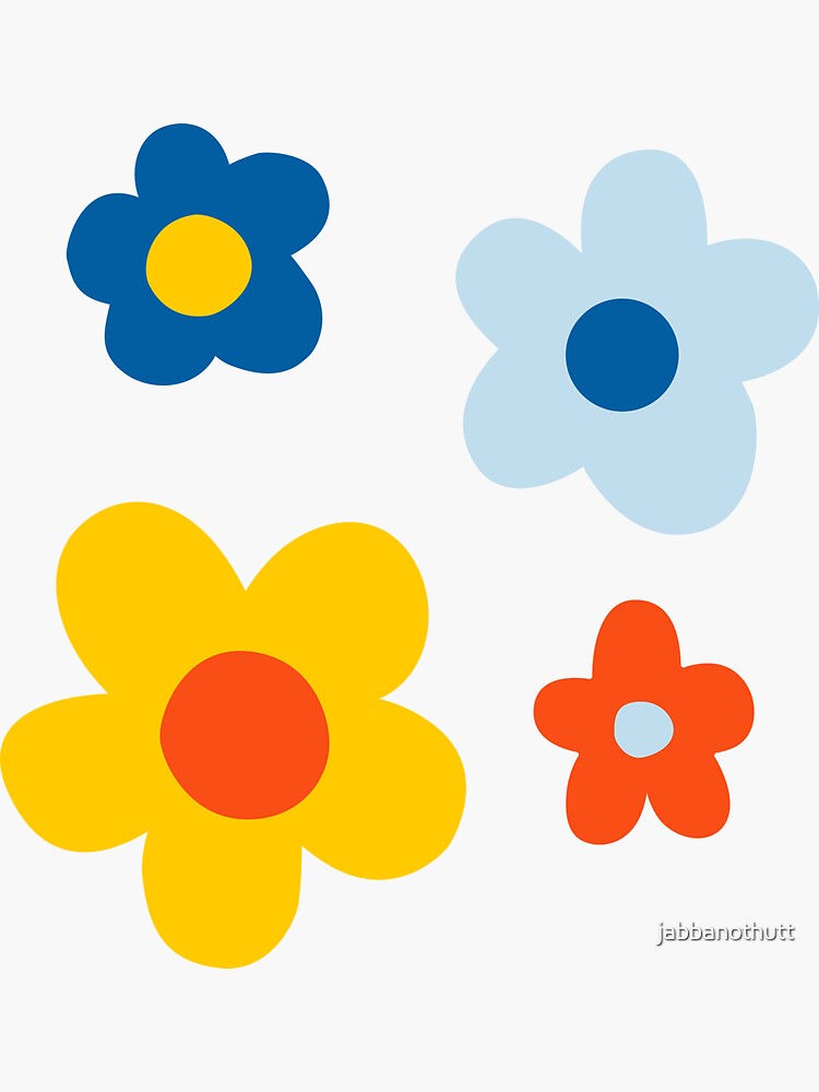 "indie flowers" Sticker by jabbanothutt | Redbubble