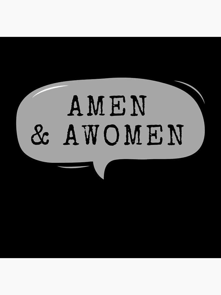 "Amen Awomen Meme" Poster by m95sim | Redbubble