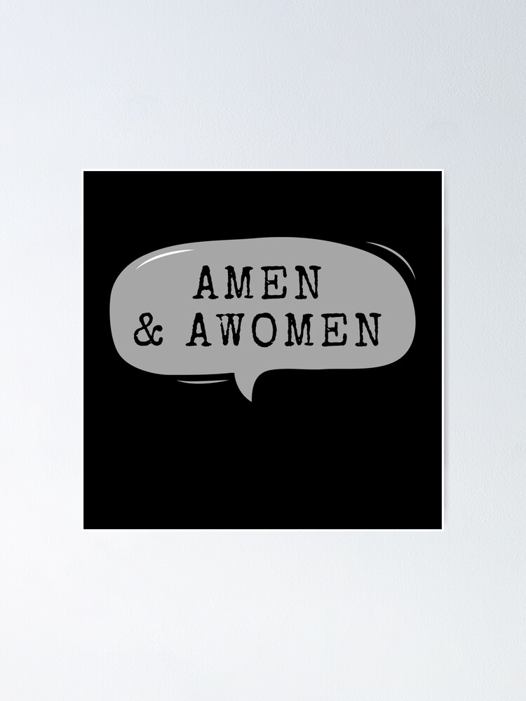 "Amen Awomen Meme" Poster by m95sim | Redbubble