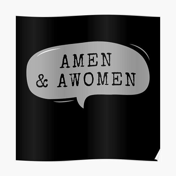"Amen Awomen Meme" Poster by m95sim | Redbubble