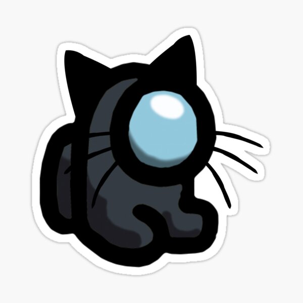 Among Us Cat Is Sus Stickers | Redbubble