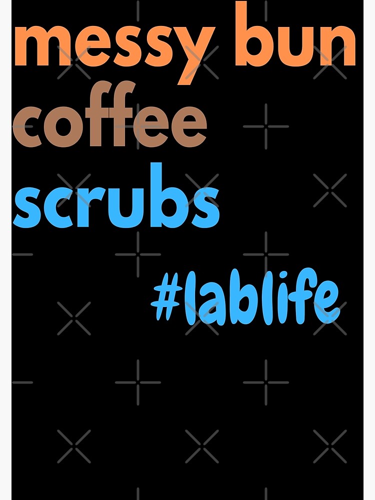 Póster «exfoliante de café con bollo desordenado LABLIFE Micro» de ...