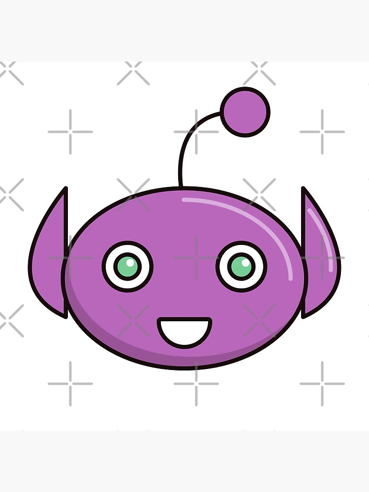 "Cute Purple Alien" Poster for Sale by Hannnnah-Rose | Redbubble
