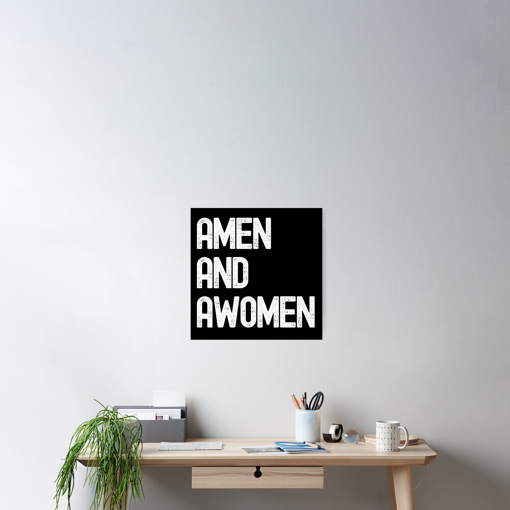 "Amen Awomen Meme" Poster for Sale by m95sim | Redbubble