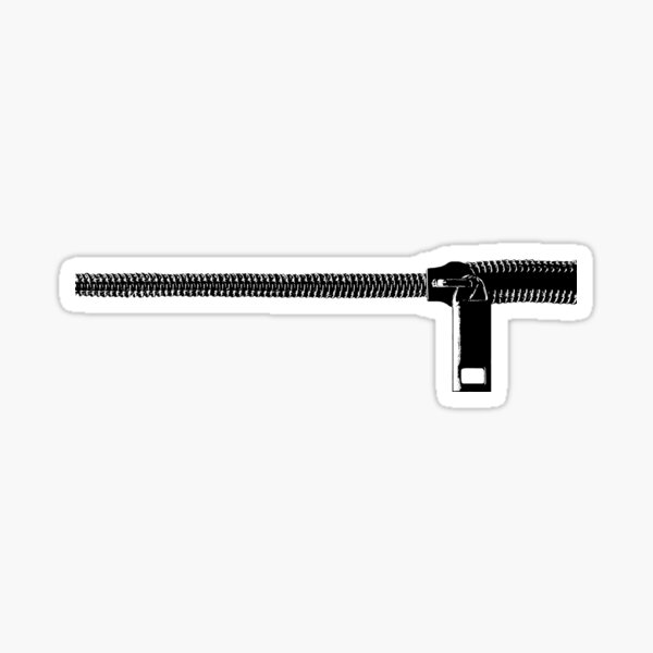 "Zipper" Sticker for Sale by adrianbrockwell | Redbubble