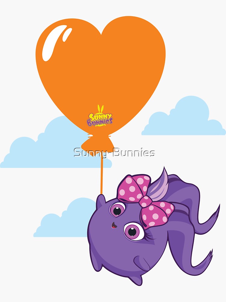 "Sunny Bunnies - Iris' Balloon!" Sticker for Sale by Sunny-Bunnies ...