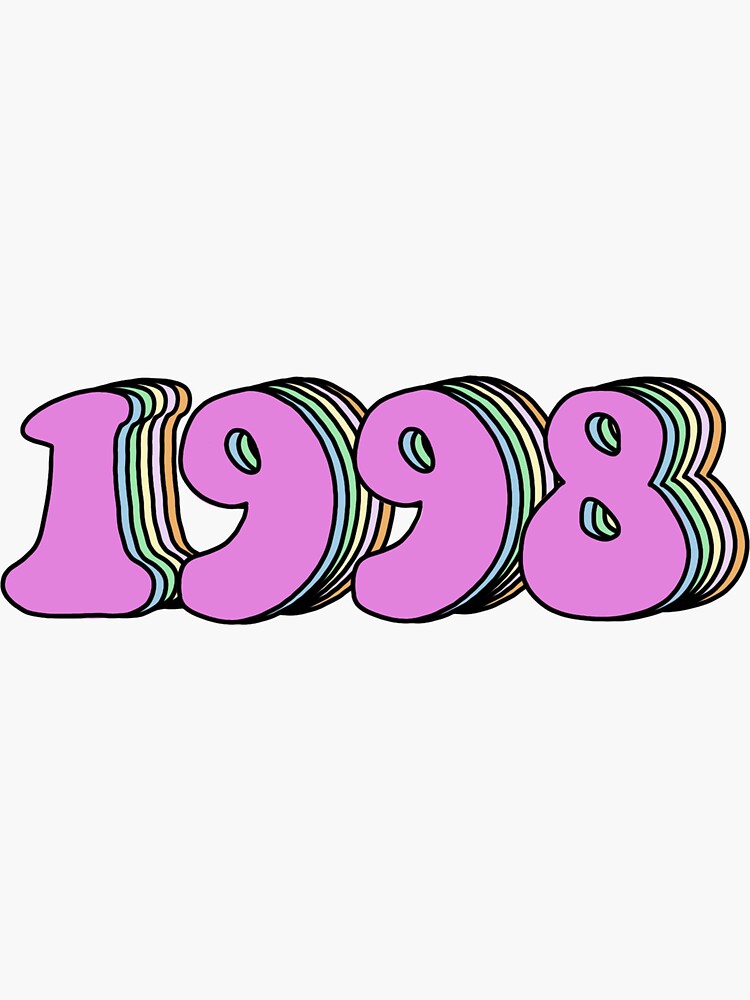 "1998 babies" Sticker for Sale by raridesigns | Redbubble