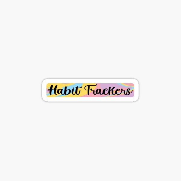 "Habit Tracker Logo - Bullet Journal" Sticker for Sale by AmeliaMae05 ...