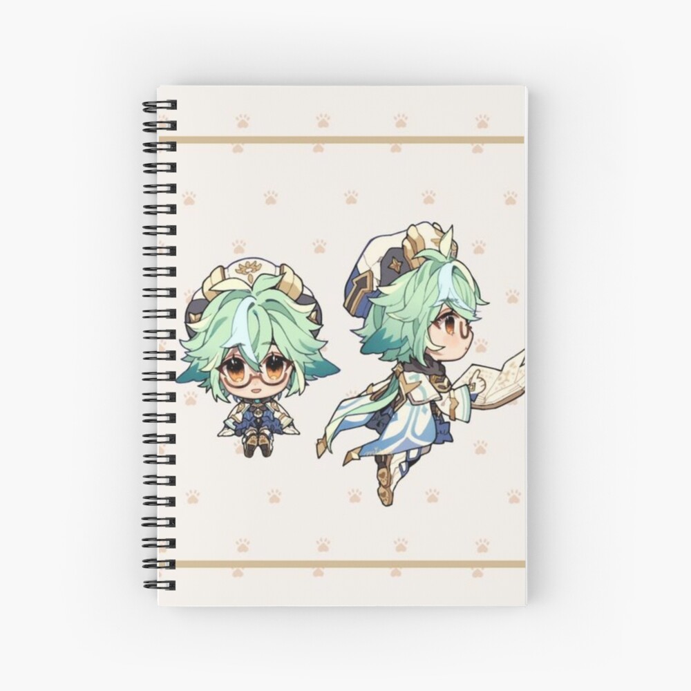 "Genshin Impact Chibi Childe Cute" Spiral Notebook by Modud | Redbubble