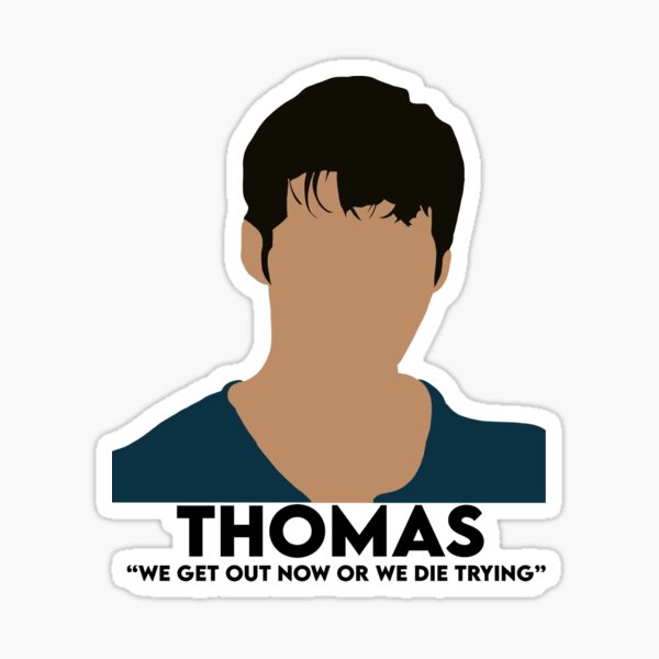 "The Maze Runner - Thomas" Sticker for Sale by MirTings | Redbubble