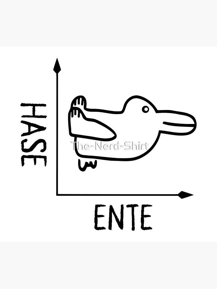 "Wittgenstein's Rabbit Duck - Optical Illusion Gift in german ...