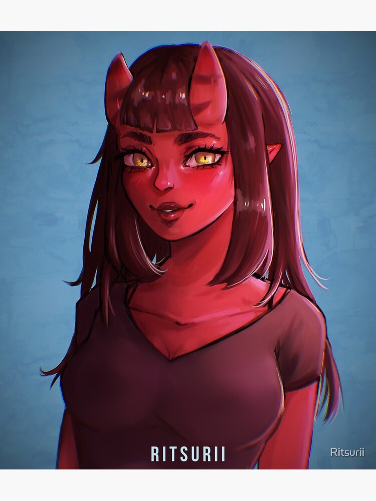 "Meru The Succubus" Photographic Print for Sale by Ritsurii | Redbubble