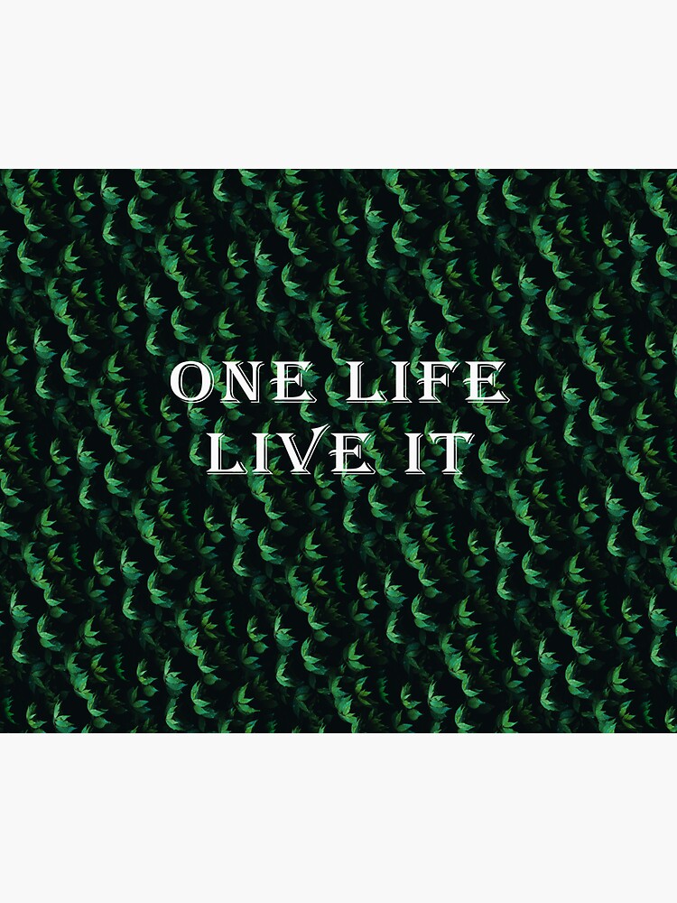 "one life live it shirt" Sticker for Sale by MohammedAlSalm1 | Redbubble