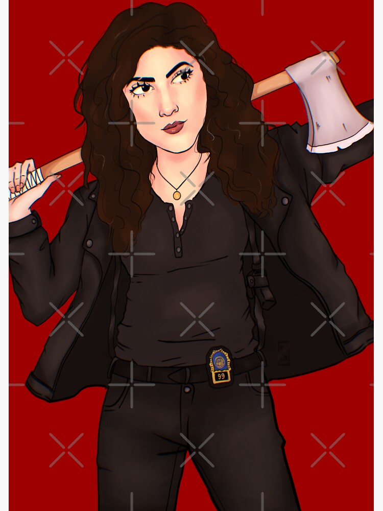 "Rosa Diaz fanart Brooklyn nine nine 99 tv" Sticker by monicaistrash ...
