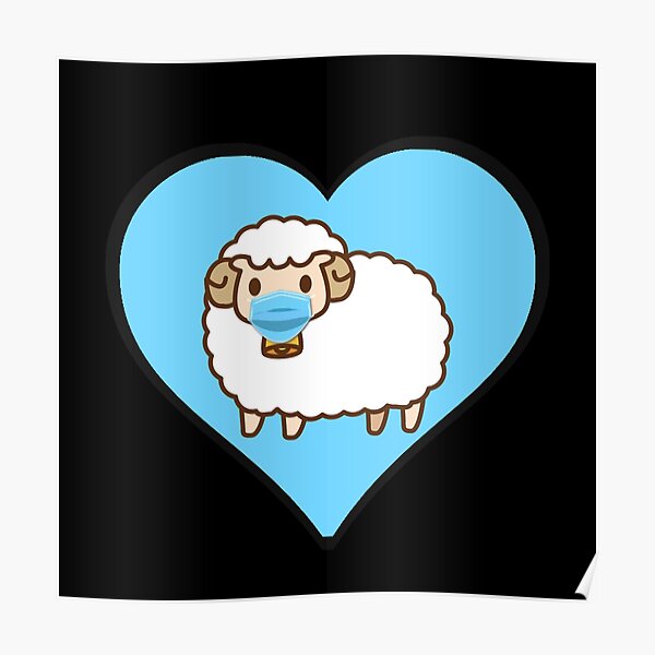 "masked sheep - Good Little Sheep Wear Their Mask " Poster by yassinesi ...