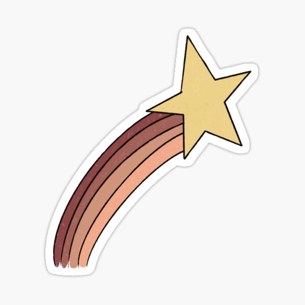 "Shooting Star" Sticker for Sale by mackleearts | Redbubble