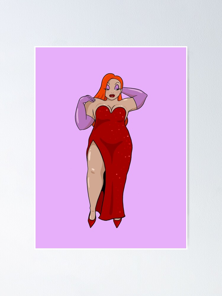 "Plus Size Jessica Rabbit" Poster for Sale by ailum | Redbubble