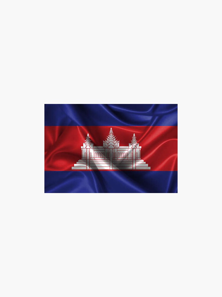"Cambodia Miniature Flag Pattern" Sticker for Sale by Mxdesign888 ...