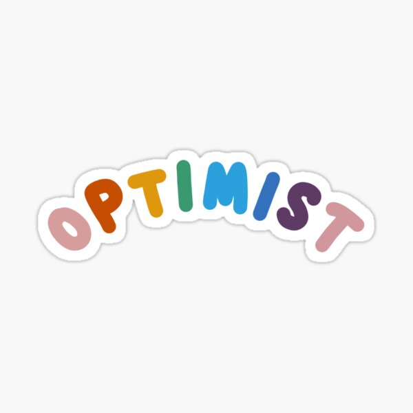 Optimist Trend Stickers | Redbubble