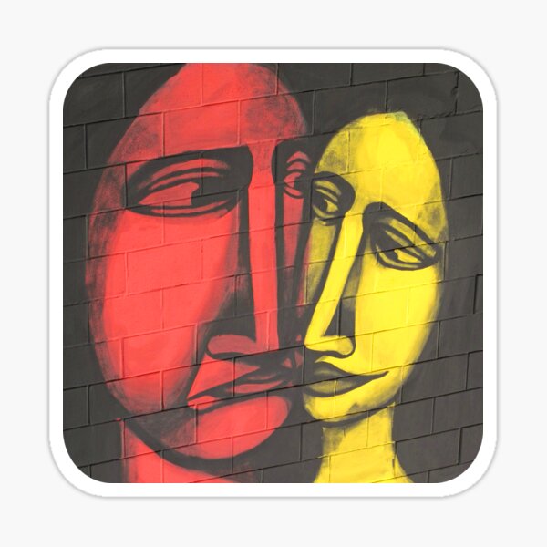 "Cheek to Cheek " Sticker by ethna | Redbubble