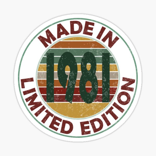 Vintage 1981 Stickers | Redbubble