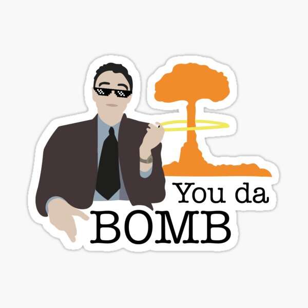 "You da BOMB" Sticker for Sale by elizabethdoan | Redbubble