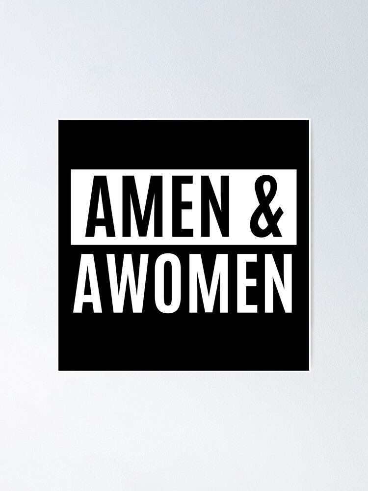 "Amen Awomen Meme" Poster by m95sim | Redbubble