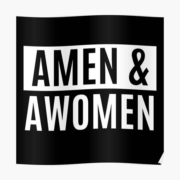 "Amen Awomen Meme" Poster by m95sim | Redbubble