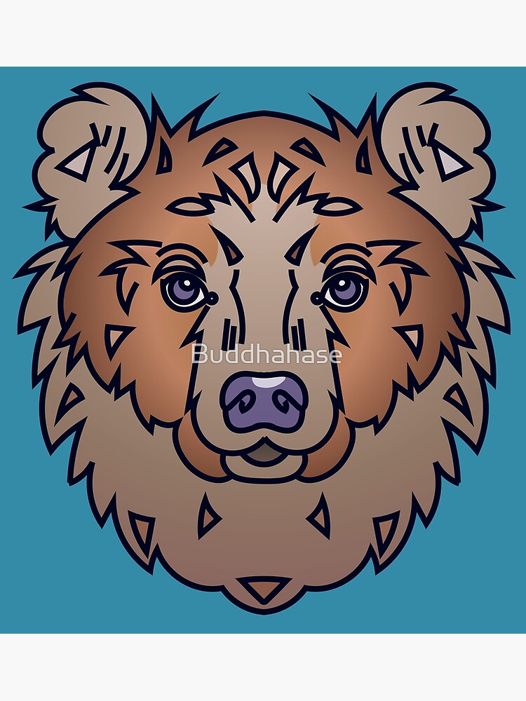 Póster «Oso pardo vector» de Buddhahase | Redbubble
