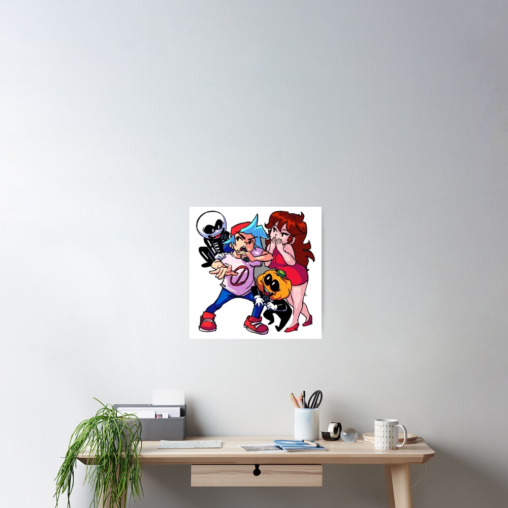 "friday night funkin" Poster by messaoudi1 | Redbubble