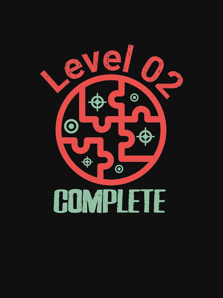 "Level 2 Complete Vintage 2nd Wedding Anniversary" Active T-Shirt by ...