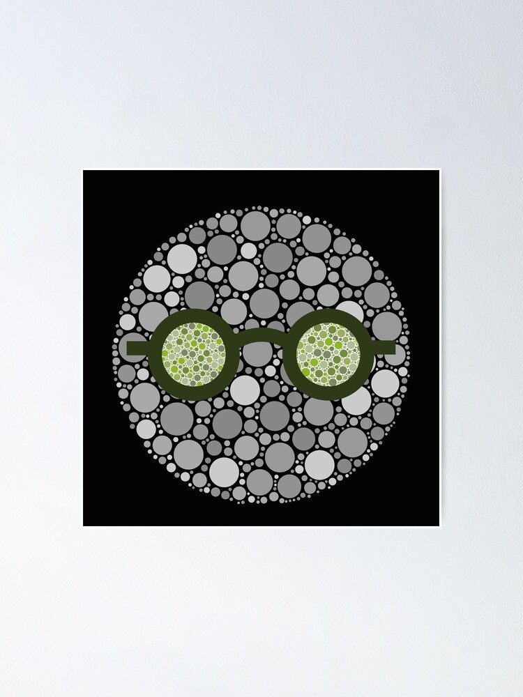 "Color blind test glasses" Poster by MarBea | Redbubble