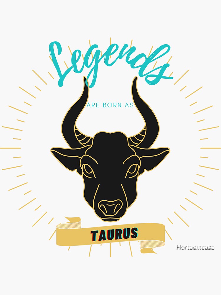 "Taurus Legends" Sticker for Sale by Hortaemcasa | Redbubble
