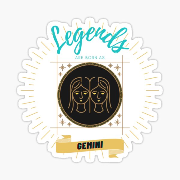"Gemini Legends" Sticker for Sale by Hortaemcasa | Redbubble