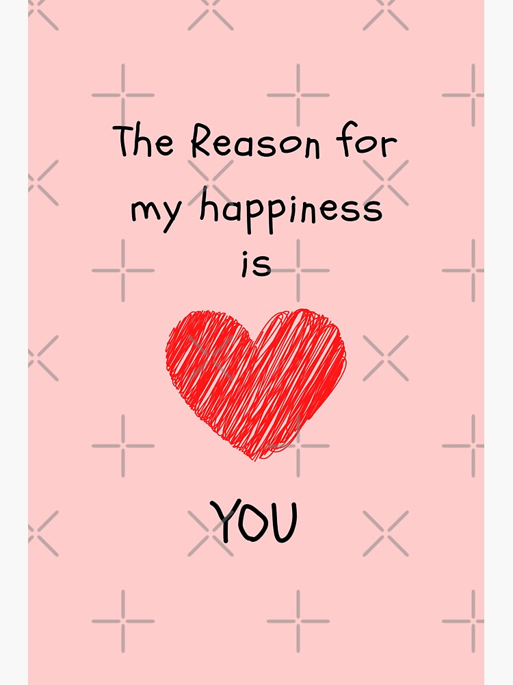 "You are my happiness" Sticker for Sale by FazDesigns | Redbubble
