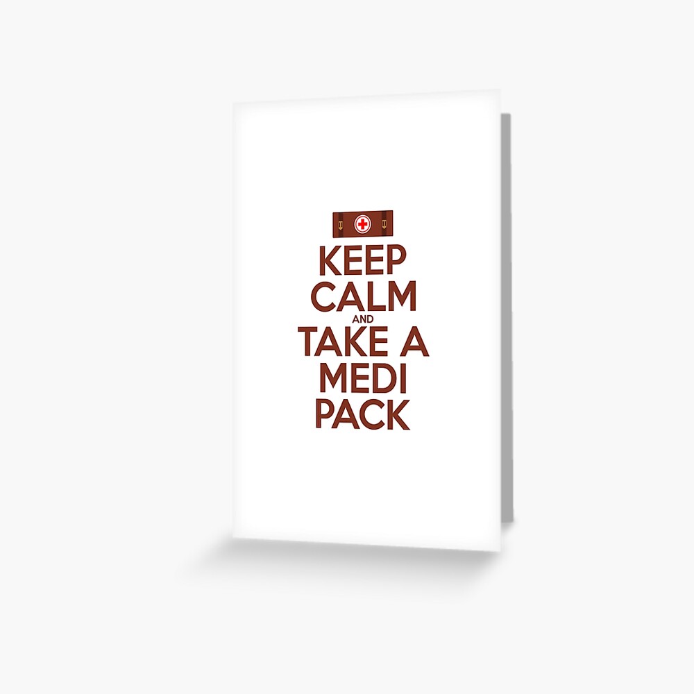"Take A Medipack - Tomb Raider" Greeting Card for Sale by ...