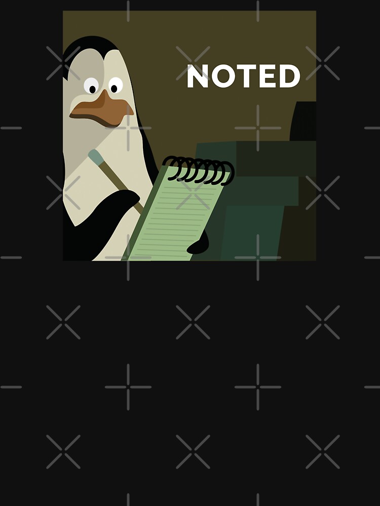 "Noted Meme Penguin HD" T-shirt by Altohombre | Redbubble