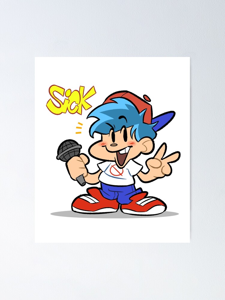 "Friday Night Funkin - SICK" Poster for Sale by AMEZGHAL | Redbubble