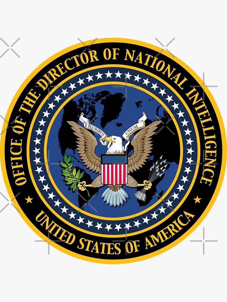 " ODNI-OFFICE OF THE DIRECTOR OF NATIONAL INTELLIGENCE" Sticker for ...