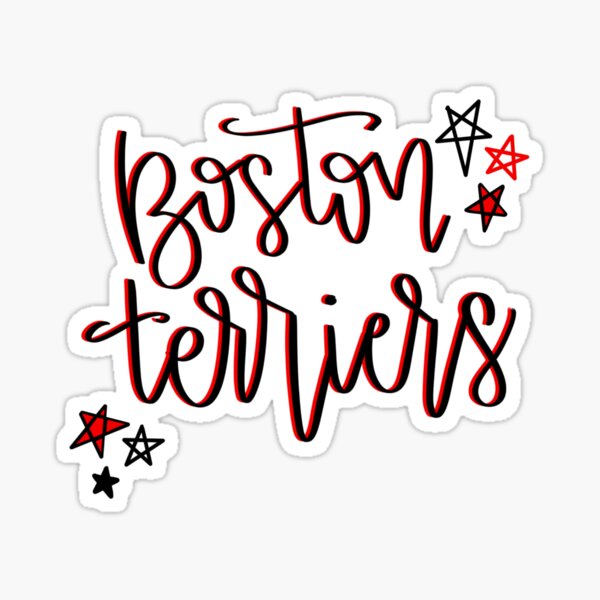 "Boston terriers Star design" Sticker by LME-Stickers | Redbubble