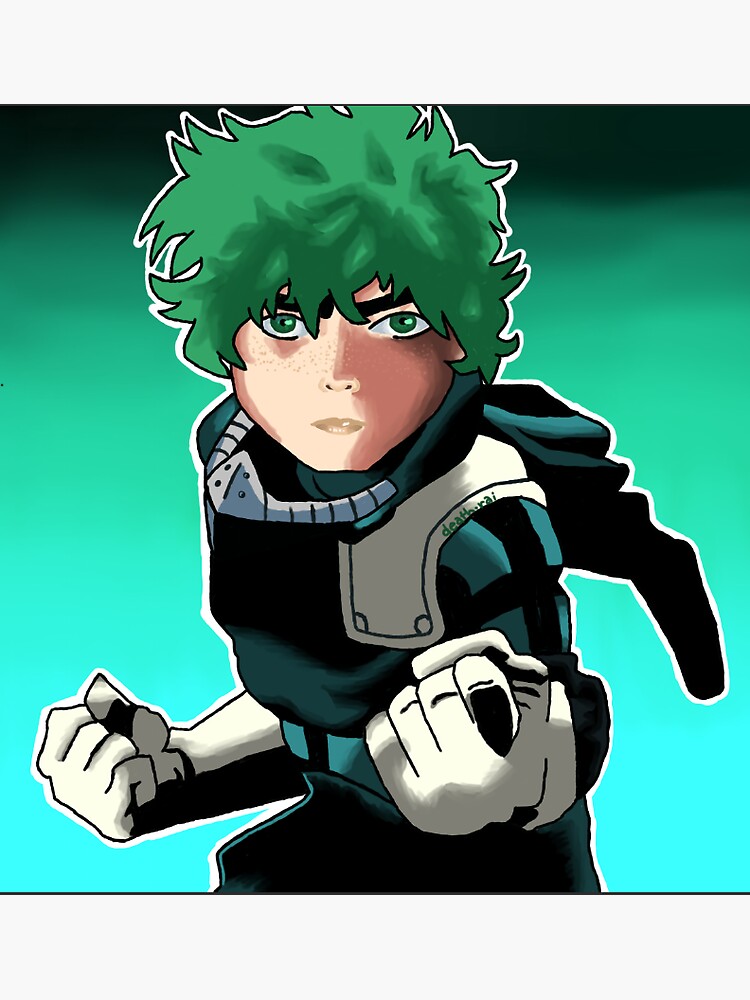 "Deku" Sticker for Sale by rai779 | Redbubble