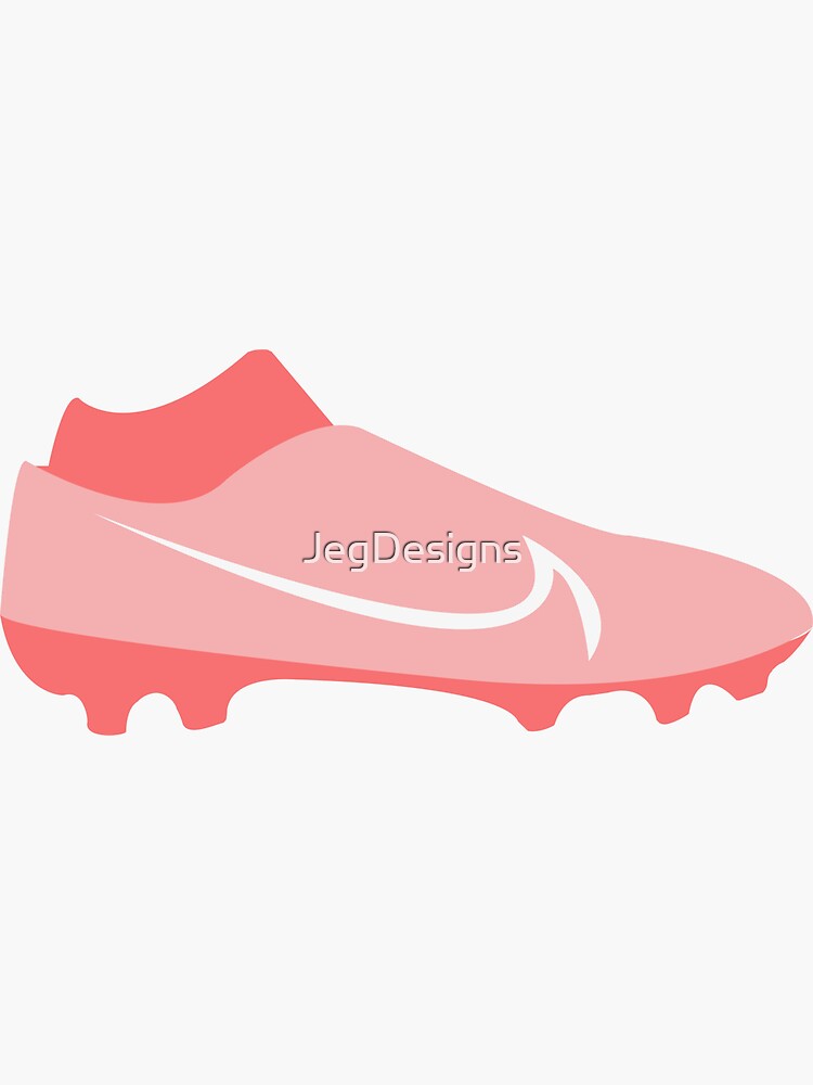 "Pink Soccer Cleat" Sticker for Sale by JegDesigns | Redbubble