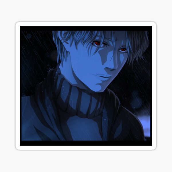 "Johan Liebert - Monster - Naoki Urasawa (Blue)" Sticker for Sale by ...