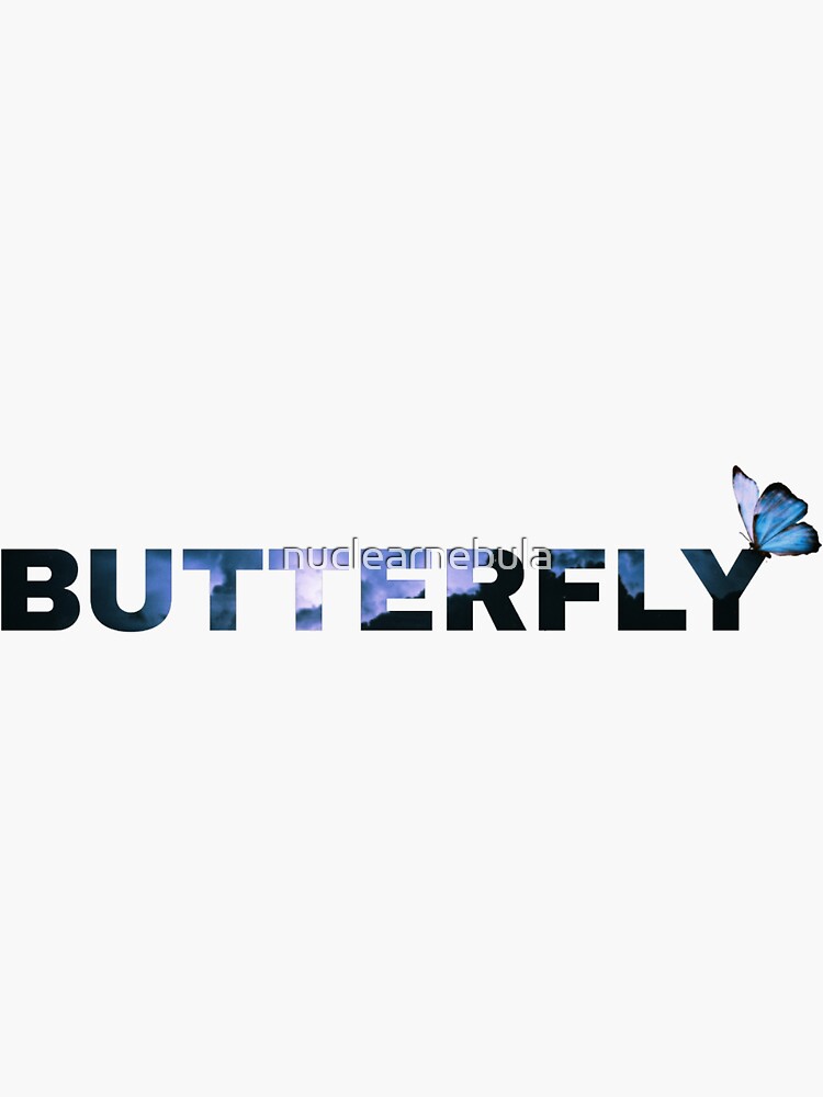 "Grimes Butterfly" Sticker by nuclearnebula | Redbubble
