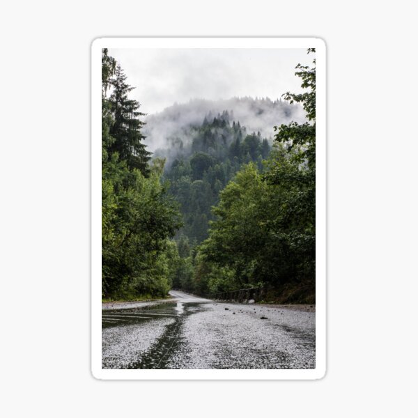 "Mountain Fog" Sticker by Rcasadesign | Redbubble