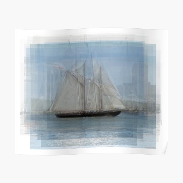 "Bluenose Ship Overlay " Poster for Sale by overlay-art | Redbubble