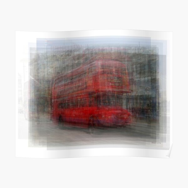 "London Bus Overlay" Poster by overlay-art | Redbubble